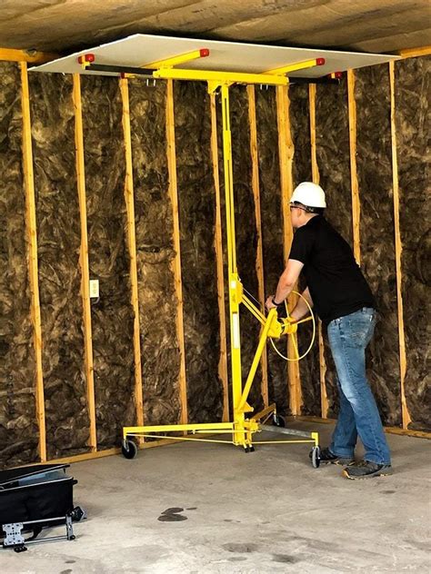 How To Install Ceiling Drywall Using A Panel Lift
