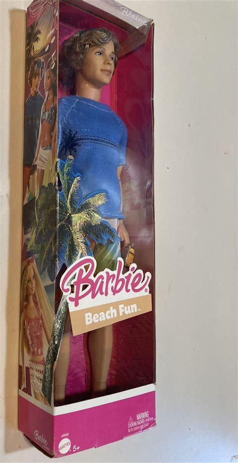 Blaine Barbie Beach Fun Ken Doll Rooted Sandy Blonde Hair