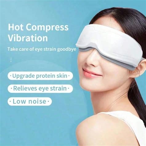 Smart Eye Massager Hot Compress Vibration Graphene Heating Up Eye Care