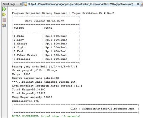 Kumpulanarsip Source Code Java Netbeans Penjualan Barang Dagangan Saat