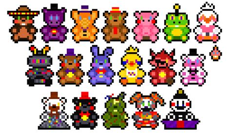 30 Fnaf Pixel Art Ideas To Save Today Pixel Art Pixel Art Pattern