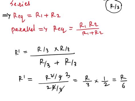 Solved A Uniform Cylinder With Resistance R Is Cut Into Thirds Lengthwise And The Pieces Are