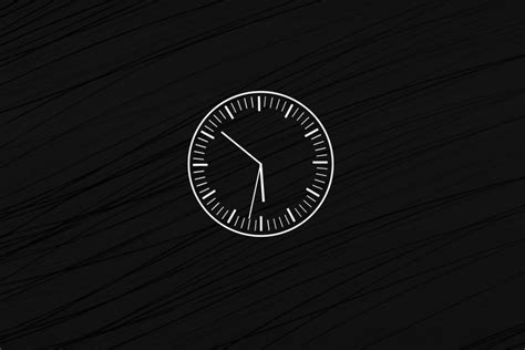 Simplistic Analog Clock Rainmeter Skin
