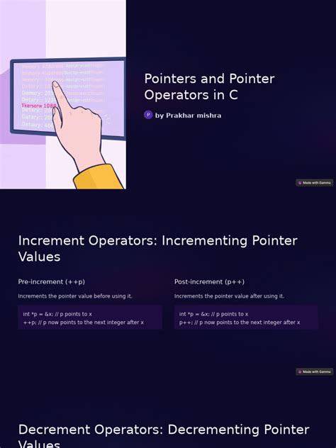 Pointers And Pointer Operators In C Pdf Pointer Computer