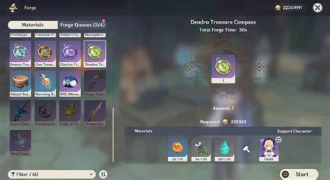 Genshin Impact 55 Treasure Compass Enhancement Detecting More