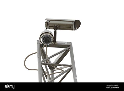Security Camera Setup Cctv Installation Stock Photo Alamy