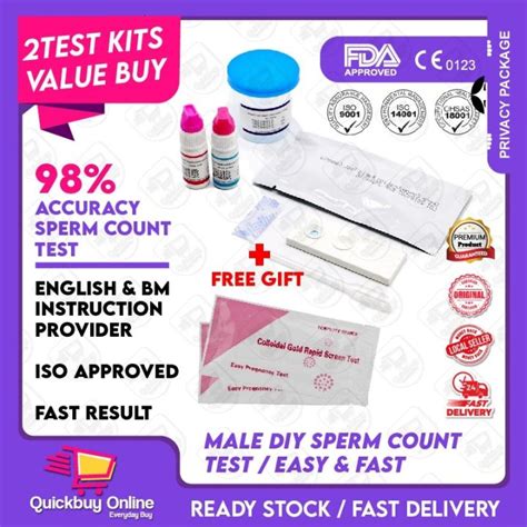 Female Care Sperm Cot Test At Home Alat Uji Kesuburan Lelaki Acurracy 98 ISO91 Passed
