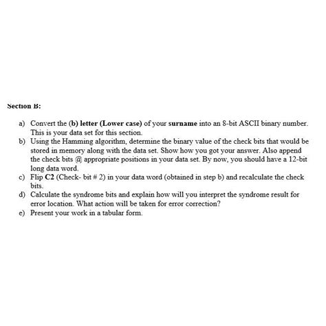 Solved Section Ba ﻿convert The B ﻿letter Lower Case