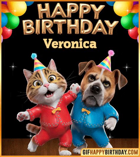 🎉 Happy Birthday Veronica  🎂 Funny And Personalized Animated Wishes