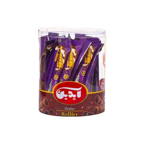 قیمت و خرید ویفر لوله ای مغزدار با طعم قهوه آیدین 240 گرم بسته 2 عددی