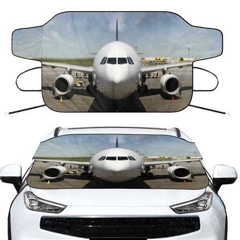 Face To Face With An Huge Airbus Designed Car Windshield Snow Covers