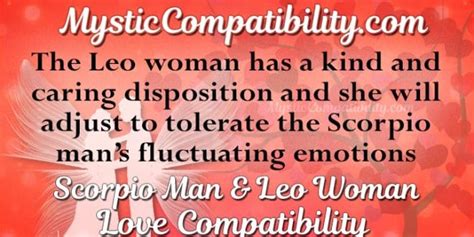 Scorpio Man Leo Woman Compatibility Mystic Compatibility