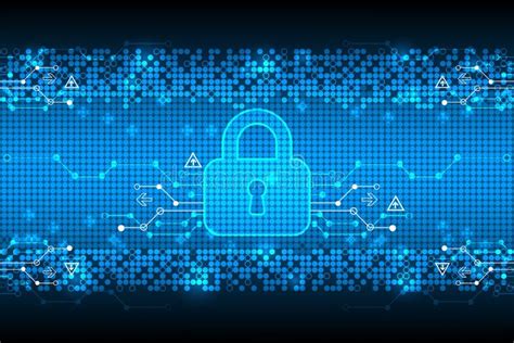 Protecting Digital Encoding Stock Vector Illustration Of Safe