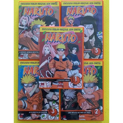 Dvd Box 1 Naruto Clássico 5 Dvds Original Escorrega O Preço