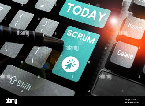 Conceptual Display Scrum Conceptual Photo Handwriting As Distinct From Print Written Characters