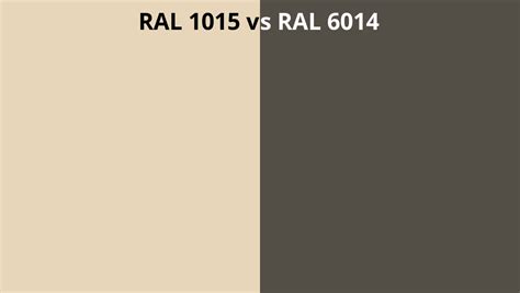 RAL 1015 vs 6014 | RAL colour chart UK