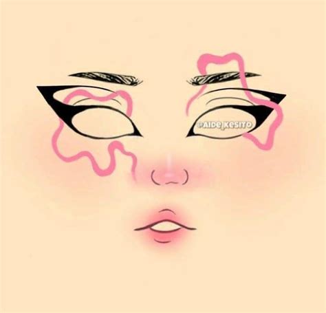 Макияж💗👅 Косплейный макияж Идеи макияжа Макияж шаблон лица