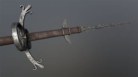 Flamberge 3d Model By Thizzhead [90520c2] Sketchfab
