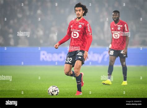 Ayyoub Bouaddi Of Lille During The French Championship Ligue 1 Football