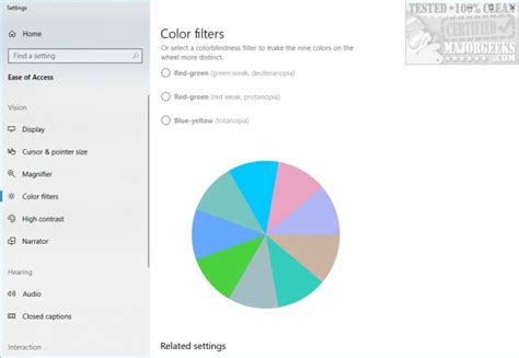 How To Adjust Windows Color Filters For The Color Blind MajorGeeks