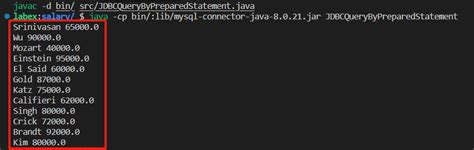 Jdbc Mysql Database Connectivity Java Programming Labex