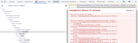 Devtools Bug Element 9 Not Found Also Element 10 Not Found Element 12 Not Found