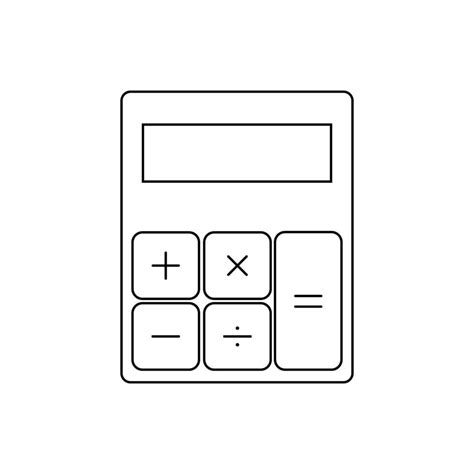 Simple Calculator Icon Illustration Design 16831647 Vector Art At Vecteezy