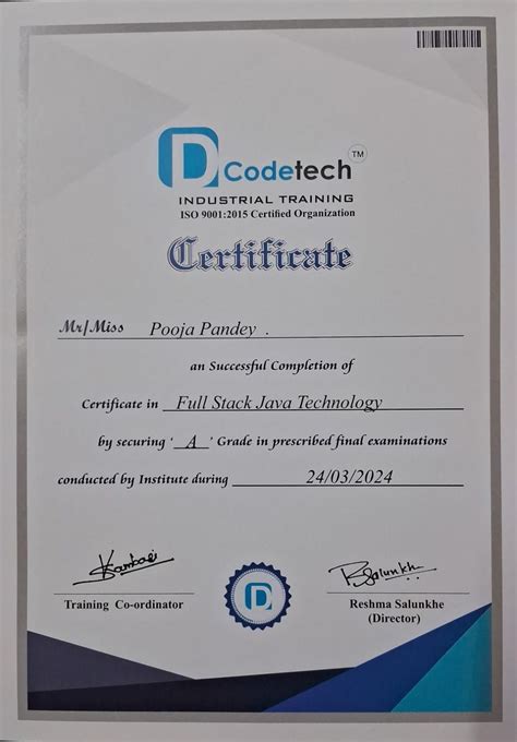 Pooja Pandey On Linkedin 🚀 Excited To Share A New Milestone In My Professional Journey 🎓 I Am