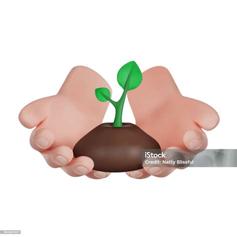 세계 환경의 날 자원봉사자는 식물과 함께 흙을 잡습니다 3d 렌더 벡터 아이콘 개념에 대한 스톡 벡터 아트 및 기타 이미지 개념 개념과 주제 공동체 Istock