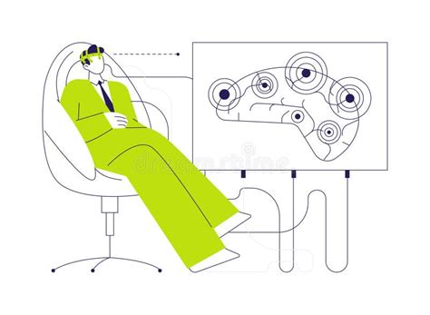 Brain Computer Interface Abstract Concept Vector Illustration Stock Vector Illustration Of