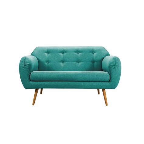 Sofá Beatle 2 Lugares Linho Verde Menta No Shoptime
