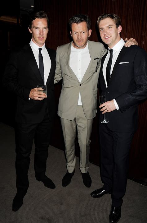Downton Abbey Dan Stevens And Benedict Cumberbatch At Burberry Party