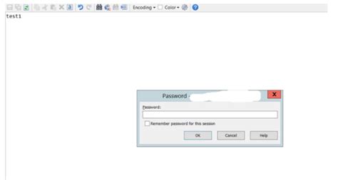 psm winscp session prompts for password when try to edit and save a