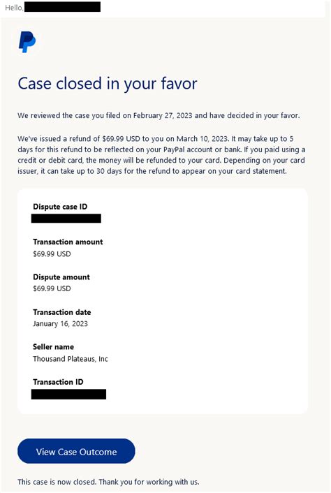 Paypal Refund Successful Rreplika