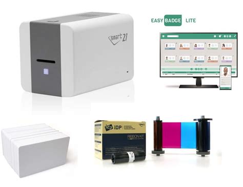 Idp Smart 21 Id Card Printer Bundle