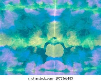 Aquarelle Texture Ocean Tie Dye Pattern Stock Illustration 1973366183