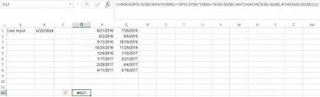 Excel Indexmatch For Date Ranges Stack Overflow