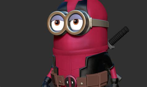 Deadpool Minion 3d Model By Sinh Nguyen