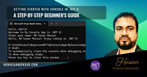 Getting Started With Console In Net 8 A Step By Step Beginners Guide