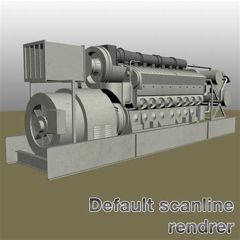 Emd 710 Diesel Engine 3d Model