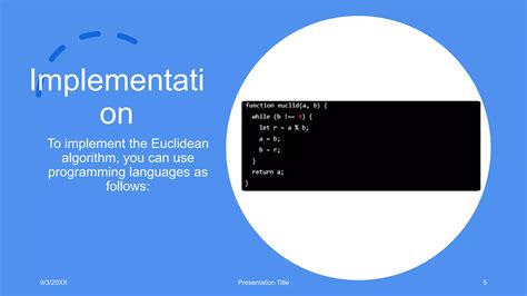 Euclidean Algorithmpptx Technology And Computing