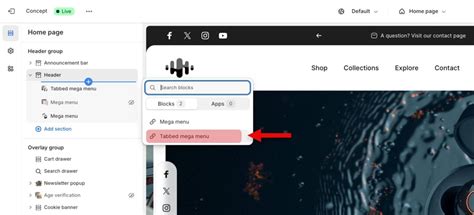 How To Create A Tabbed Mega Menu Roartheme Premium Shopify Themes Apps And Services