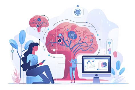 Ai In Social Media Abstract Concept Vector Illustration Social Media Marketing Ai Content