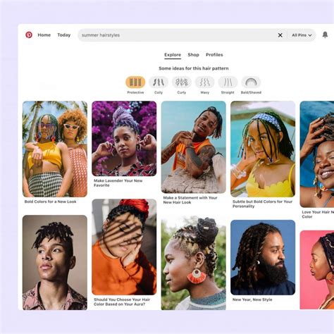 Colorful Hairstyles Pinterest