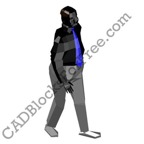 Man Free AutoCAD Block In DWG