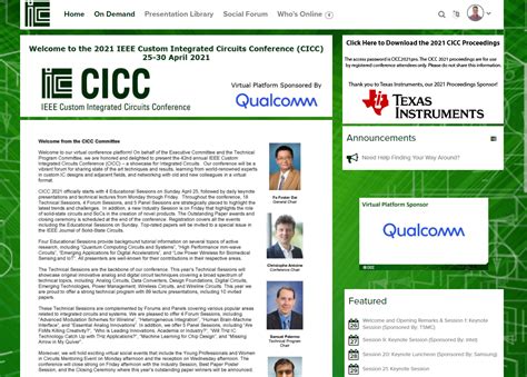 Cicc 2021 Forging A Path For Integrated Circuit Development