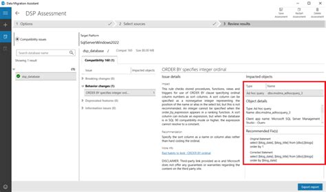 Assessing An Applications Data Access Layer Using Sql Server Data Migration Assistant