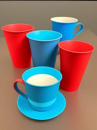 Image Generation How Can I Draw Three Cups In A Row The Middle One