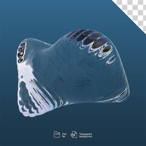 Premium Psd Psd Abstract Futuristic Dispersion Glass Material Design