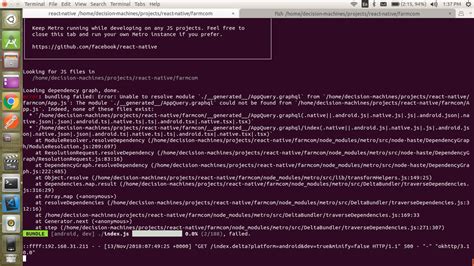 React Native Unable To Resolve Module `generatedappquery